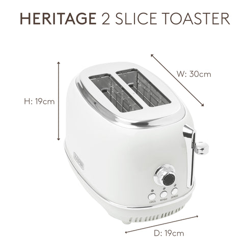 Haden Heritage 2-Slice Ivory Toaster