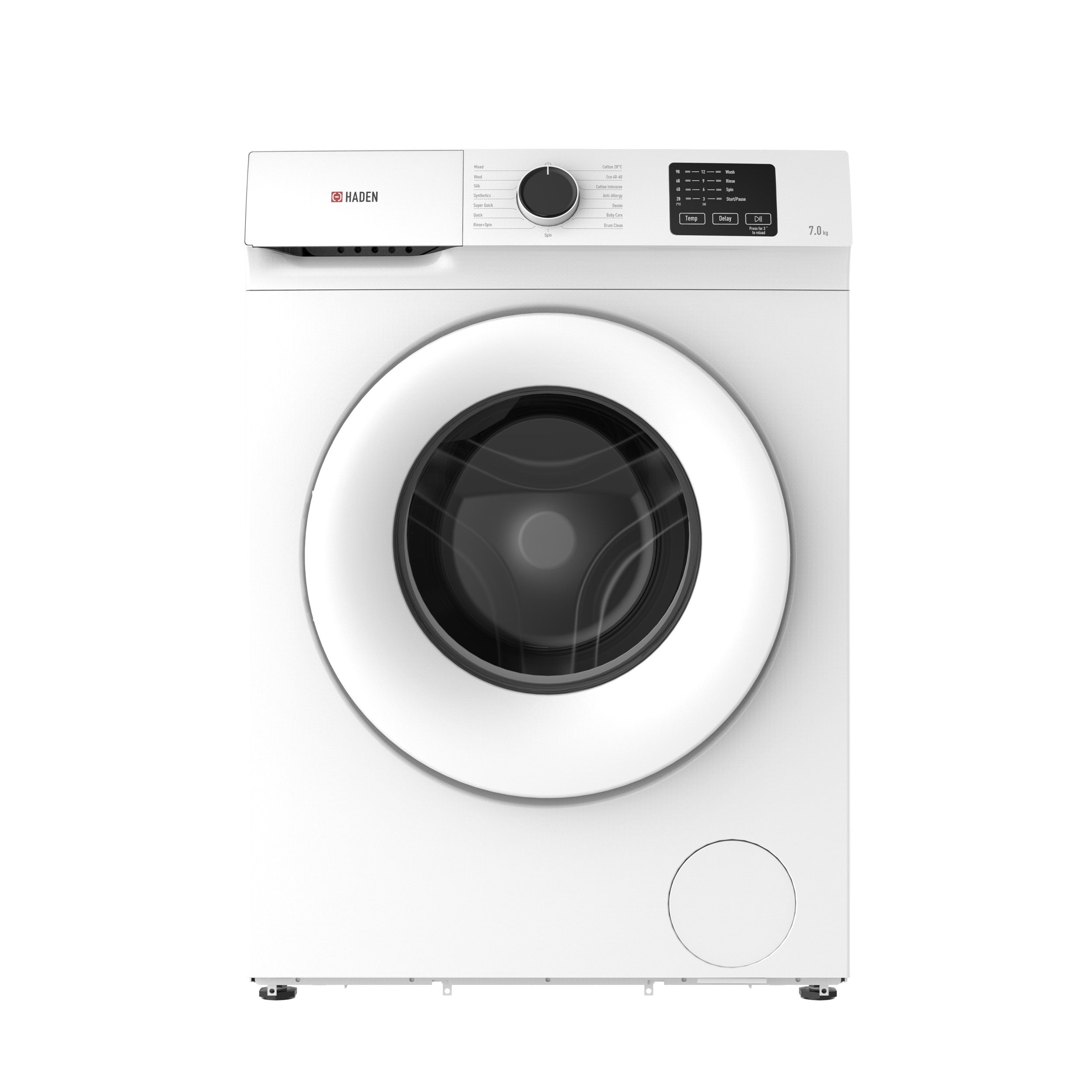 HW7120W 7kg 1200 Spin Washing Machine – Haden