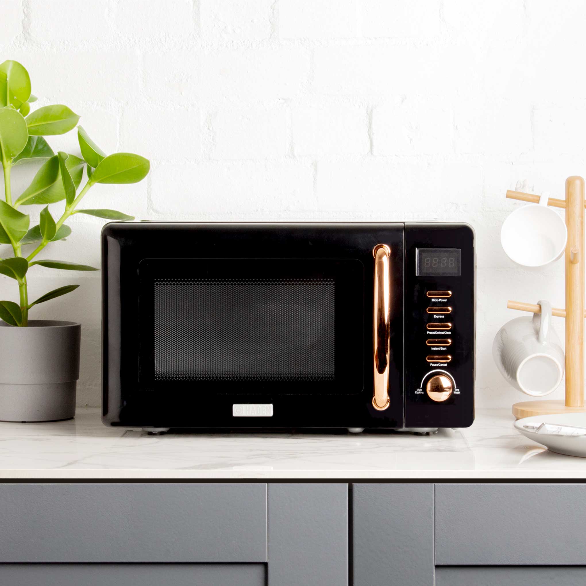 Haden Black & Copper Microwave