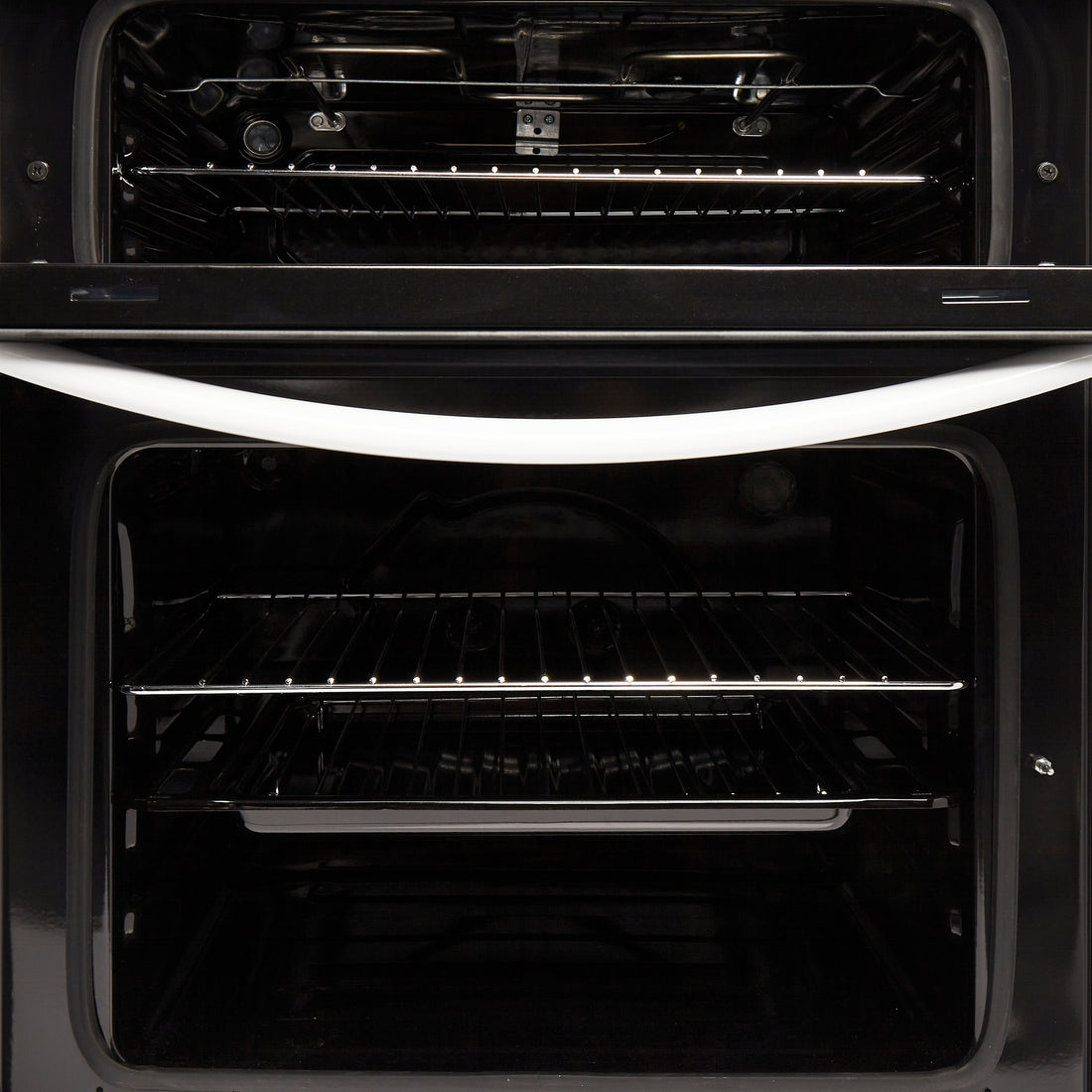 Haden White HEST60W 60cm Twin Cavity Electric Cooker With Solid Plate