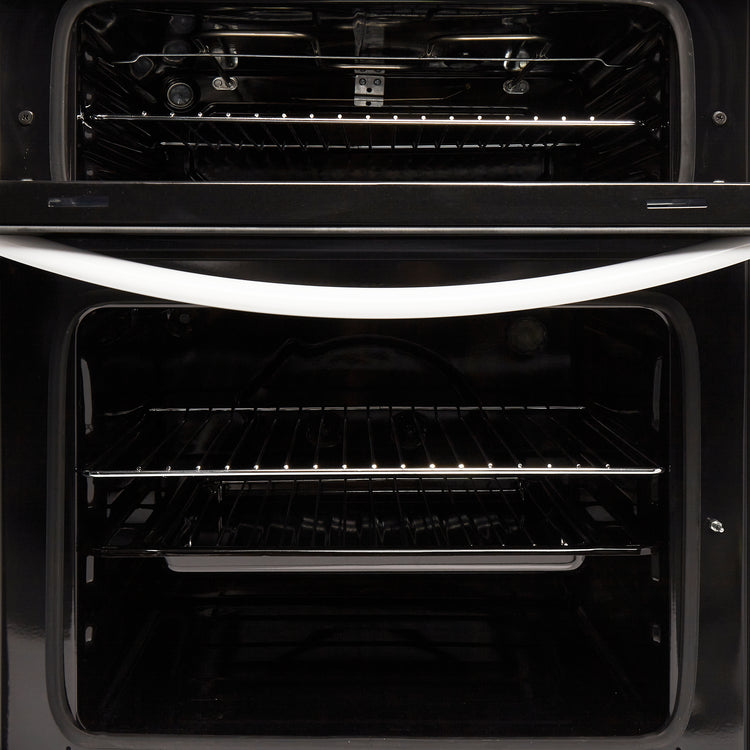 Haden White HEST60W 60cm Twin Cavity Electric Cooker With Solid Plate